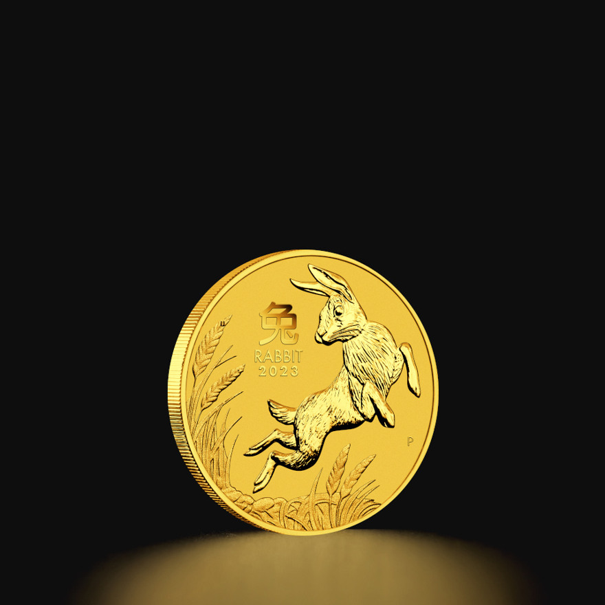 1/10 oz Austraalia Lunar jäneseaasta kuldmünt 2023 | Tavid - Kuld & Hõbe