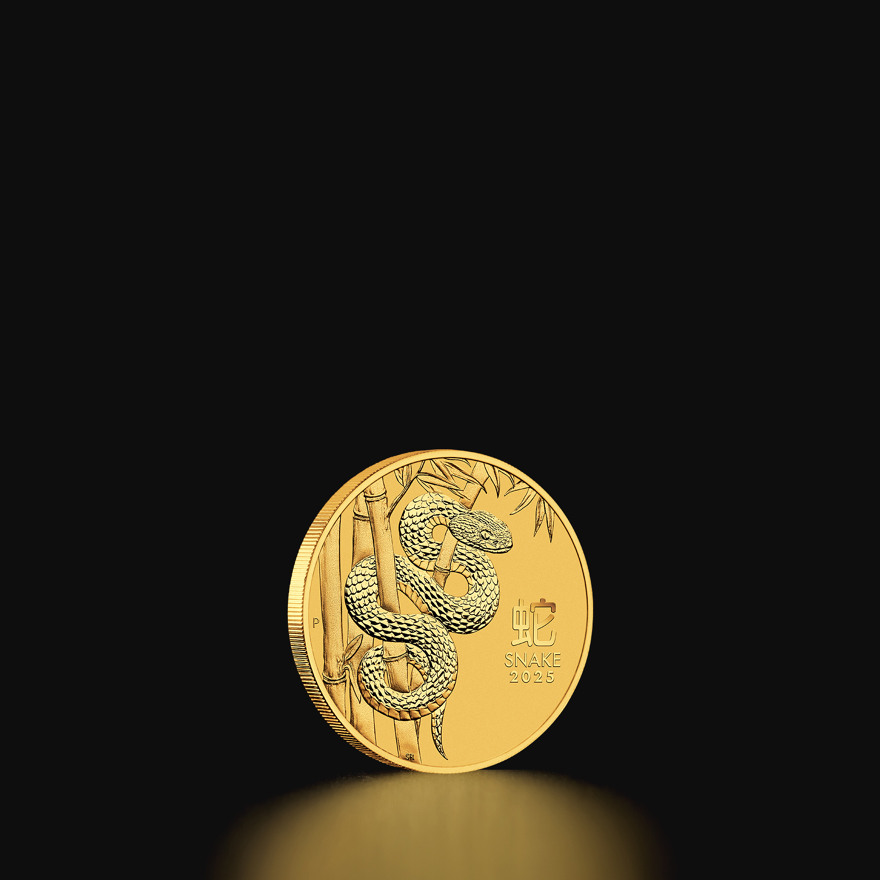1/20 oz Australian Lunar Year of the Snake 2025 gold coin | Tavid ...