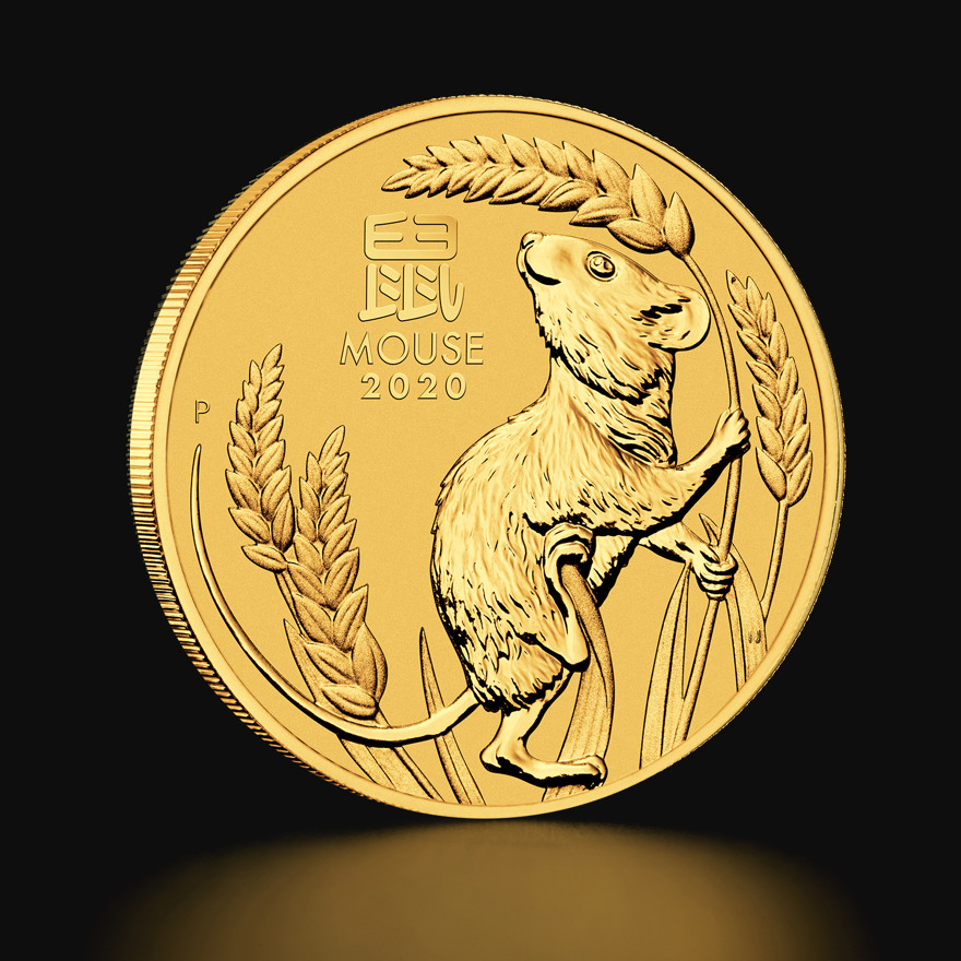 1 oz Australian Lunar Year of the Mouse 2020 Gold Coin | Tavid - Kuld ...