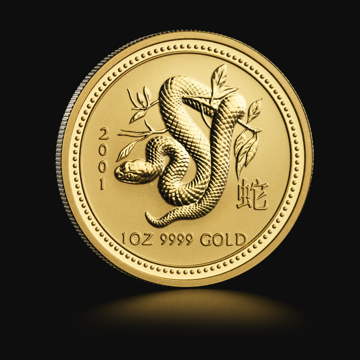 1 oz Australian Lunar Year of the Snake 2001 Gold Coin | Tavid - Kuld ...