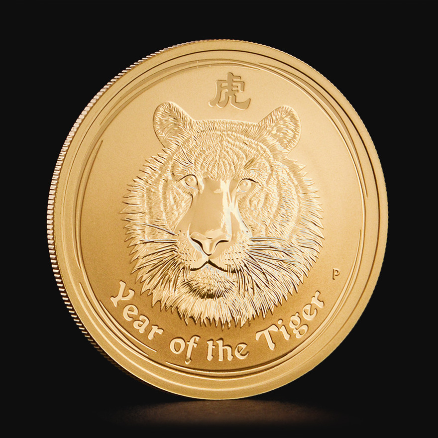 1 oz Australian Lunar Year of the Tiger 2010 Gold Coin | Tavid - Kuld ...