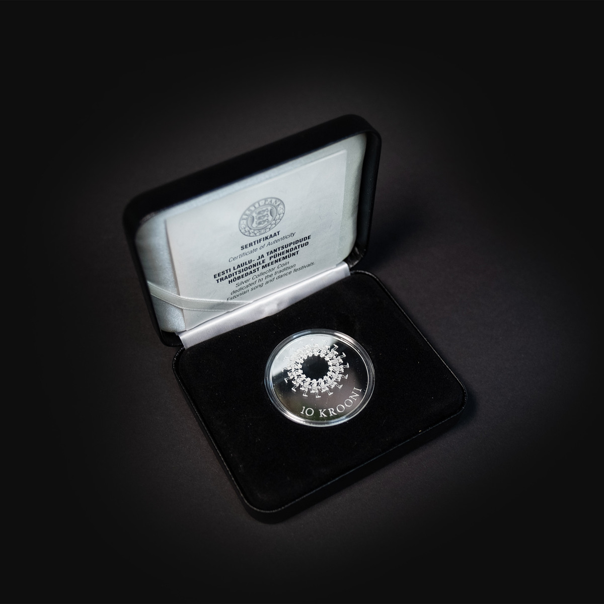 Bank of Estonia silver coin “Song and dance festivals, 10 kroons ...