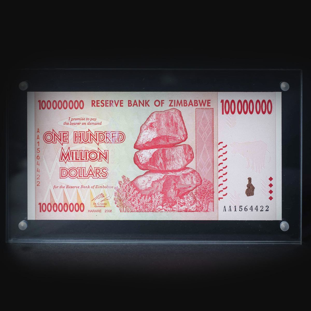 Zimbabwe 100 million dollars note | Kuld & Hõbe - Tavid